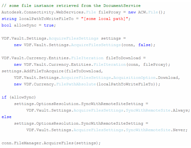 Downloading Files with the VDF