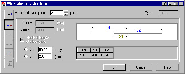 Wire fabric lap splices