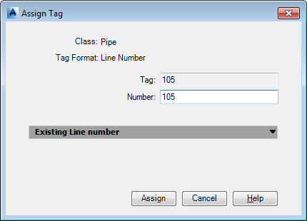 To rename a pipe line number