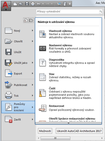 O uživatelském rozhraní pracovního prostoru