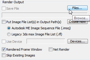 Rendering the Animation