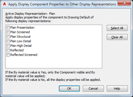 To Use the Properties Palette to Change Display Properties
