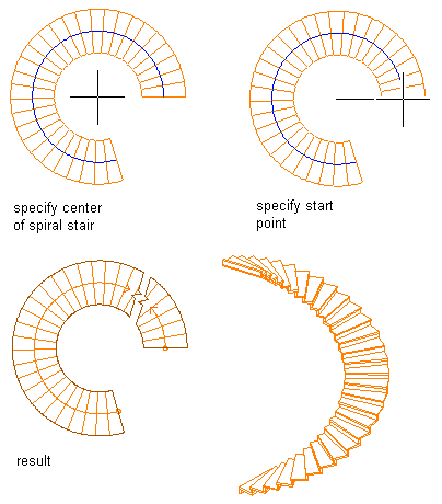 To Create a Spiral Stair With User-Specified Settings