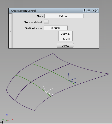 Create cross sections