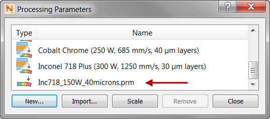 Tutorial 2: To Generate a Process Parameter File | Netfabb 2018 ...