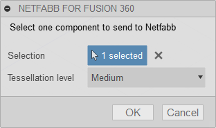 Working with Fusion 360 and Netfabb