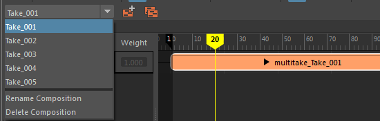 Import multiple FBX animation takes in the Time Editor