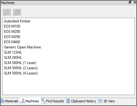 Machines | Netfabb 2019 | Autodesk Knowledge Network