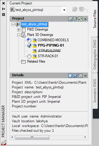 Vault Projects in AutoCAD Plant 3D Toolset