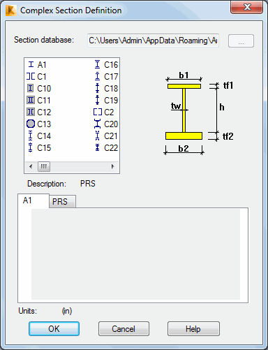 Complex Section Definition