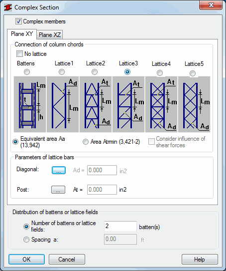 Complex Section - Parameters (CM66)
