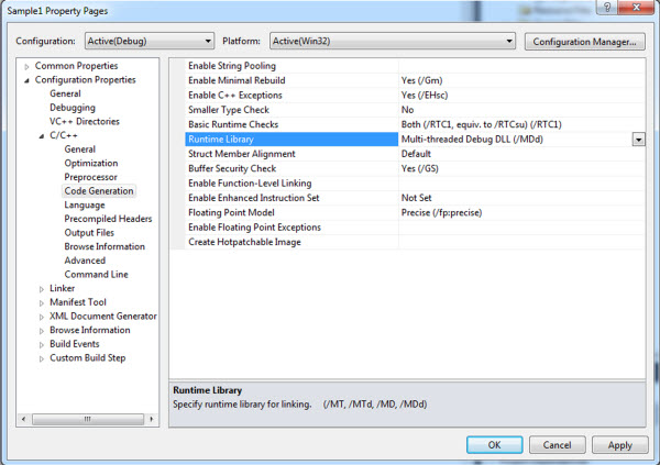Configuring the FBX SDK for Windows
