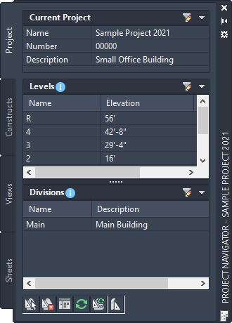 About Project Navigator Palette