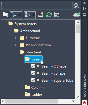 To Update or Download Assets in AutoCAD