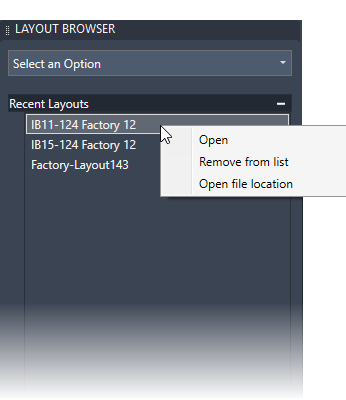 AutoCAD Layout Browser Reference