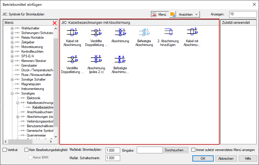 Informationen zu Namenskonventionen für Symbole