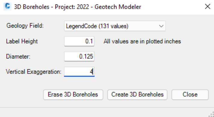 Geotechnical Modeler Dialog Box Reference