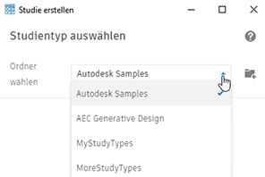 Erstellen einer Studie mit Generatives Design in Revit