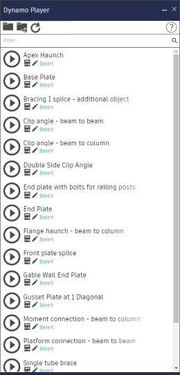 Verwenden von Steel Connections für Dynamo-Blöcke