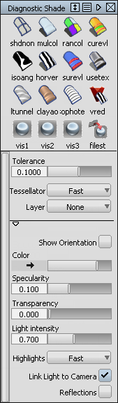 Shade surfaces with color