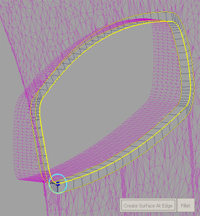 Reconstruct edges on meshes