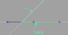 Draw keypoint lines parallel or at an angle to existing curves