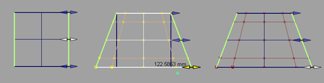 Extend the ends or edges of a curve or surface