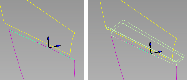 Create panel gaps with rolled edges