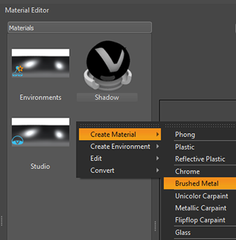 Assign shaders from the Automotive Asset Library