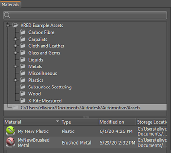 Assign shaders from the Automotive Asset Library