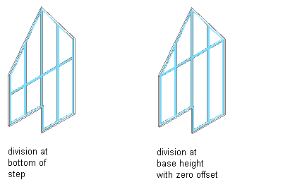 To Exclude Gables and Steps From a Curtain Wall Grid