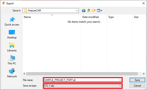 Export from FeatureCAM Standard or Premium to CAMplete TruePath