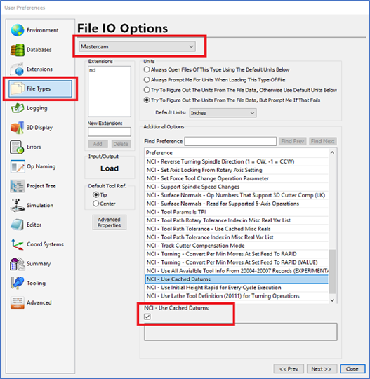 Map Mastercam work offsets in CAMplete TruePath