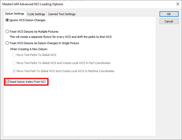 Map Mastercam work offsets in CAMplete TruePath