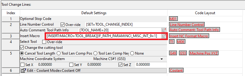 Support miscellaneous values from Mastercam