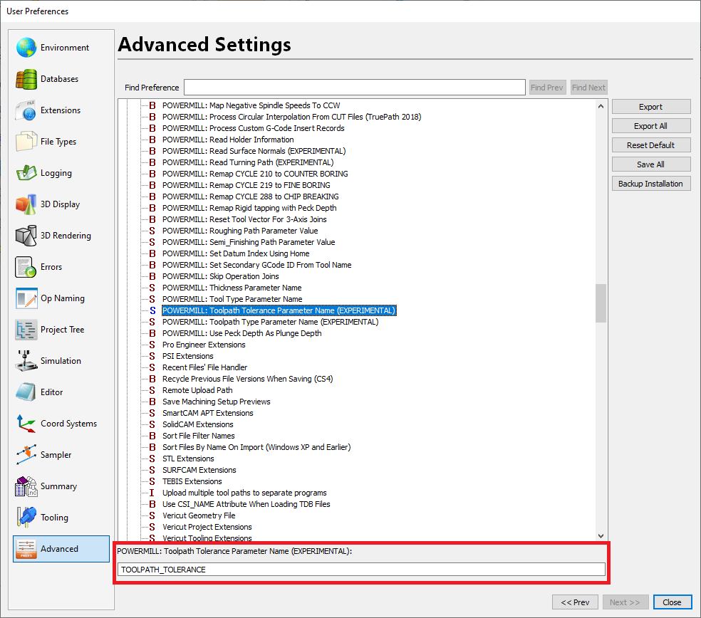 Transfer toolpath settings from PowerMill to CAMplete TruePath
