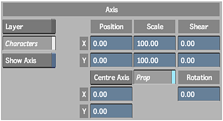 Modifying Layer and Character Properties