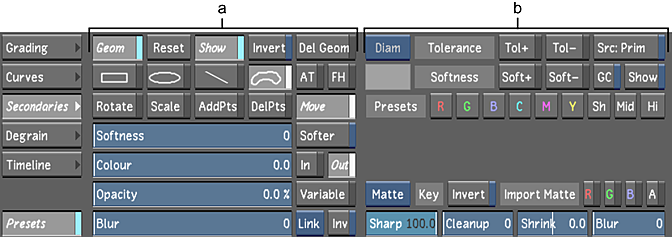 The Secondaries Menu