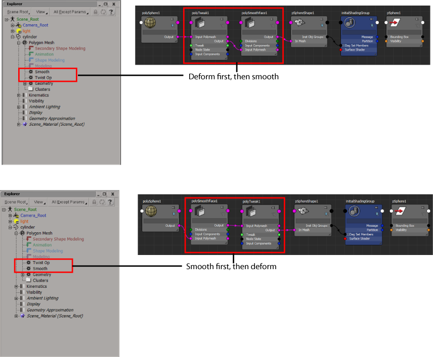 Softimage-Maya Bridge: Softimage Operator Stack and Maya Dependency Graph
