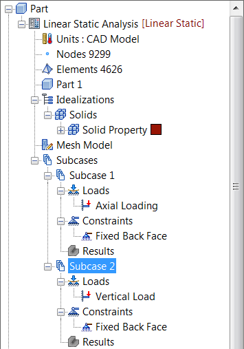 Tutorial B1: Run with Multiple Subcases