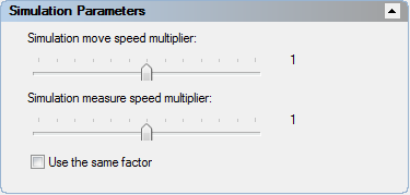 To set the simulation speed parameters