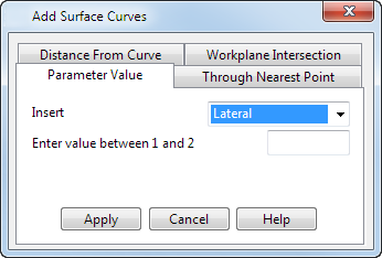 Adding a curve to a surface