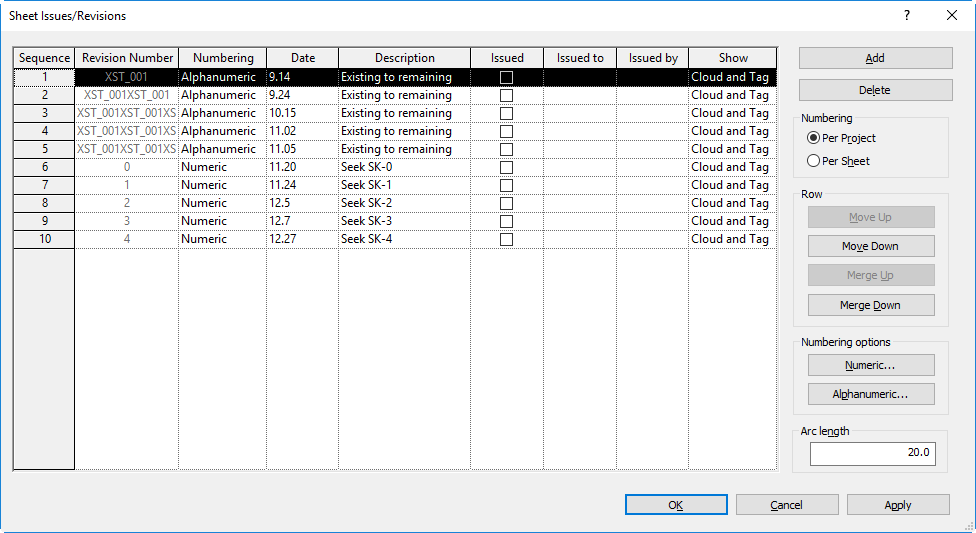About Numbering For Revisions About Numbering For Revisions