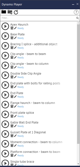 Use the Steel Connections for Dynamo Nodes