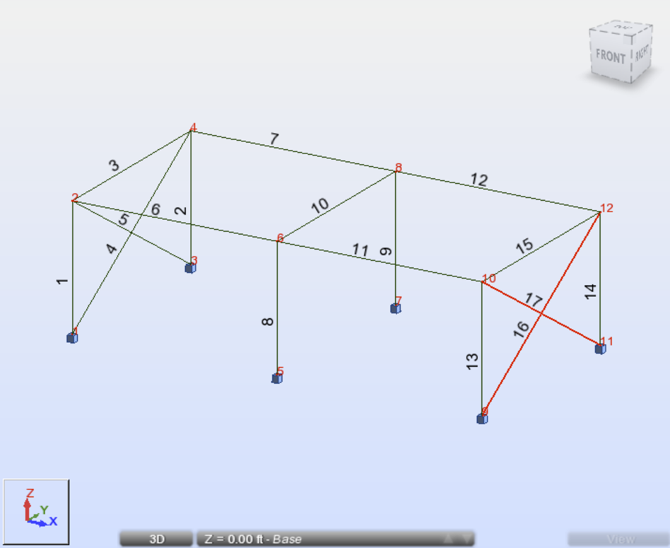 Copy an Existing 2D Frame to Create a 3D Structure