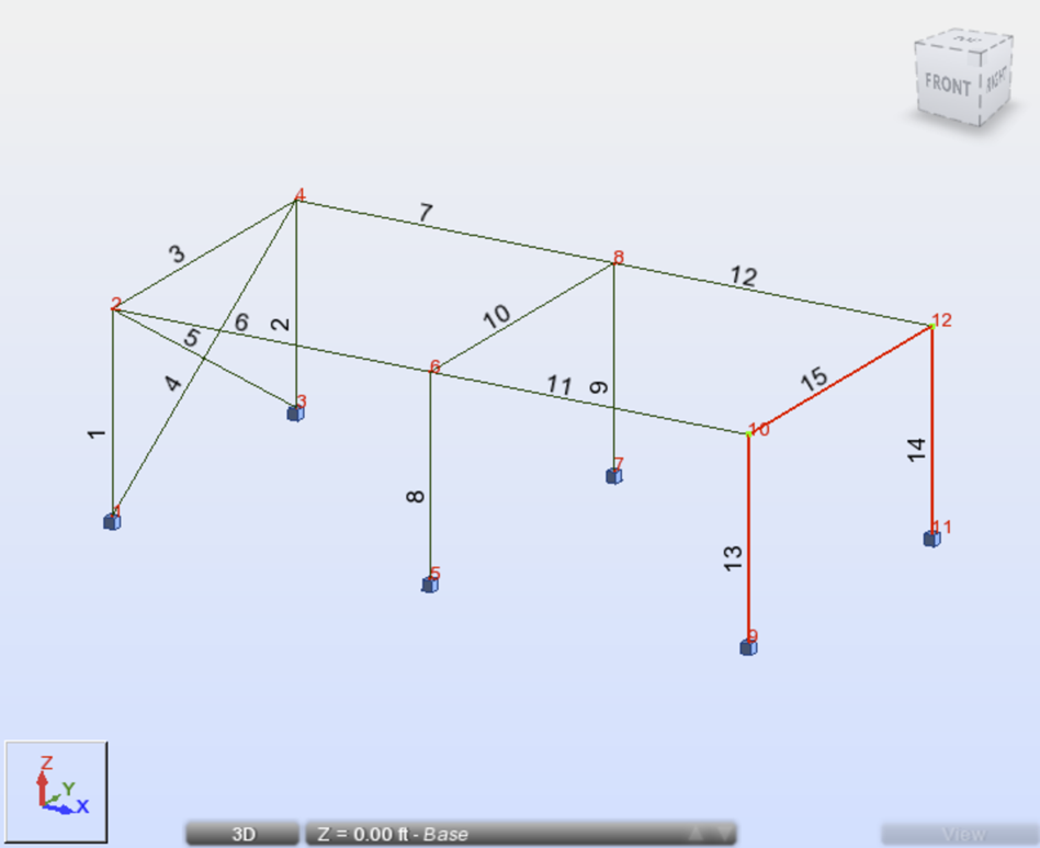 Copy an Existing 2D Frame to Create a 3D Structure