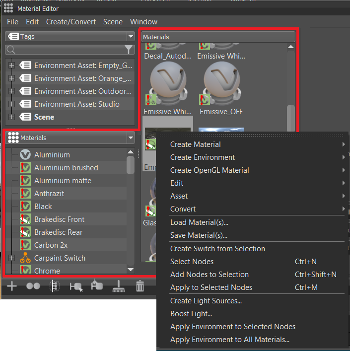 About the Material Editor