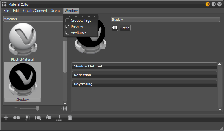 About the Material Editor