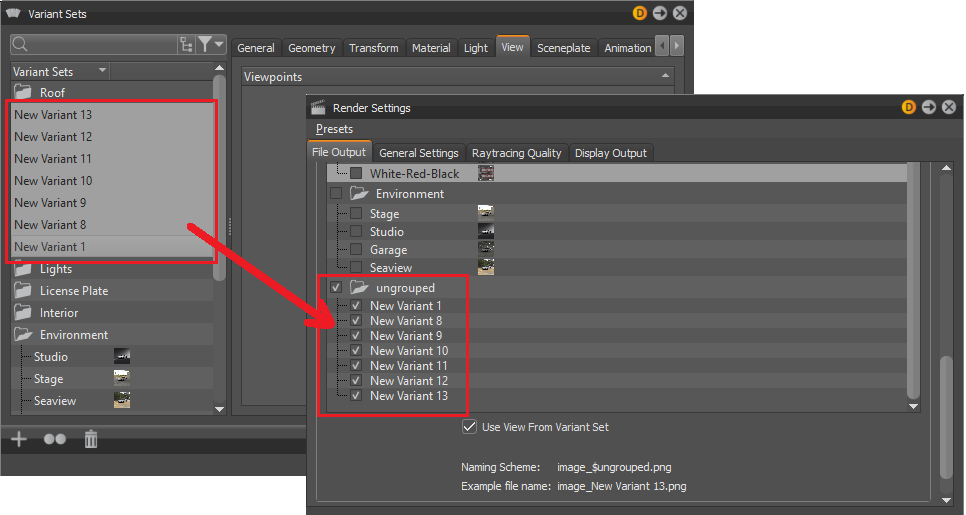 The Render Settings Module