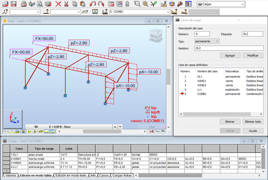 Crear y aplicar casos de carga